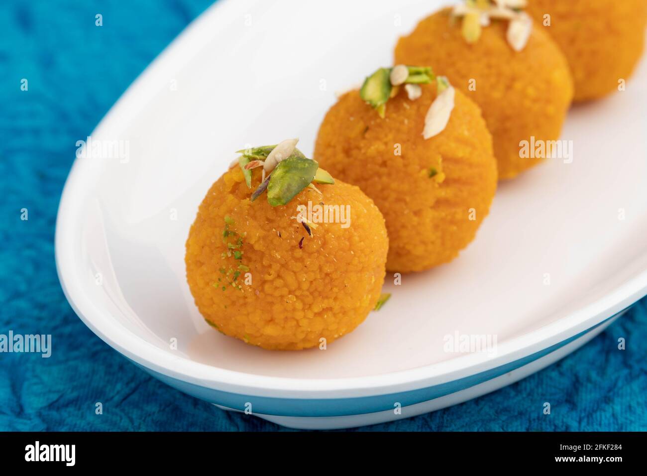 Special Banarasi Laddu Indian Mithai Made Of Bengal Gram Flour Deep ...