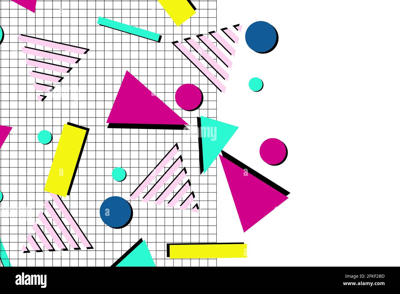 Classic 1980's and 1990's retro graphic pattern background Stock Photo ...