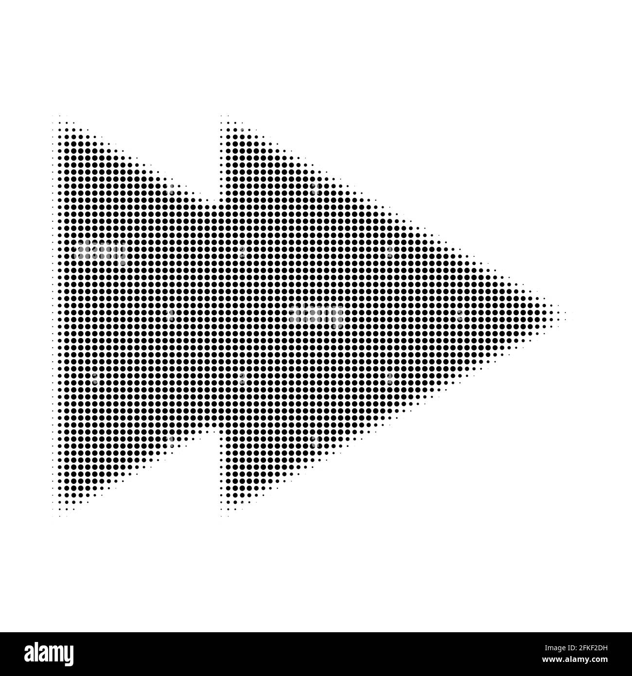 Halftone arrow icon and symbol – Stock vector illustration, Clip-art ...