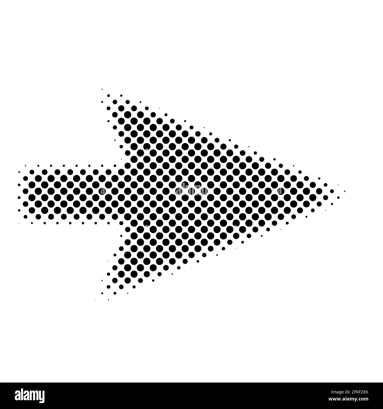 Halftone arrow icon and symbol – Stock vector illustration, Clip-art ...