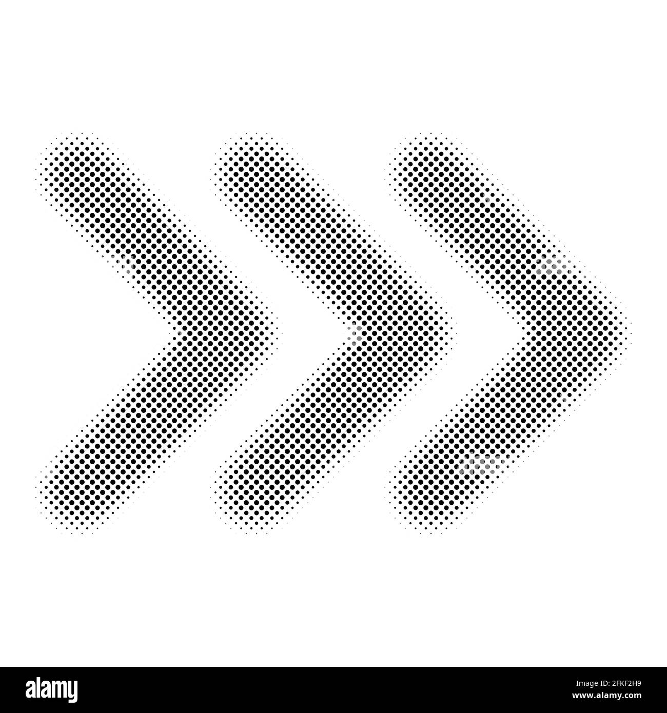 Halftone arrow icon and symbol – Stock vector illustration, Clip-art ...