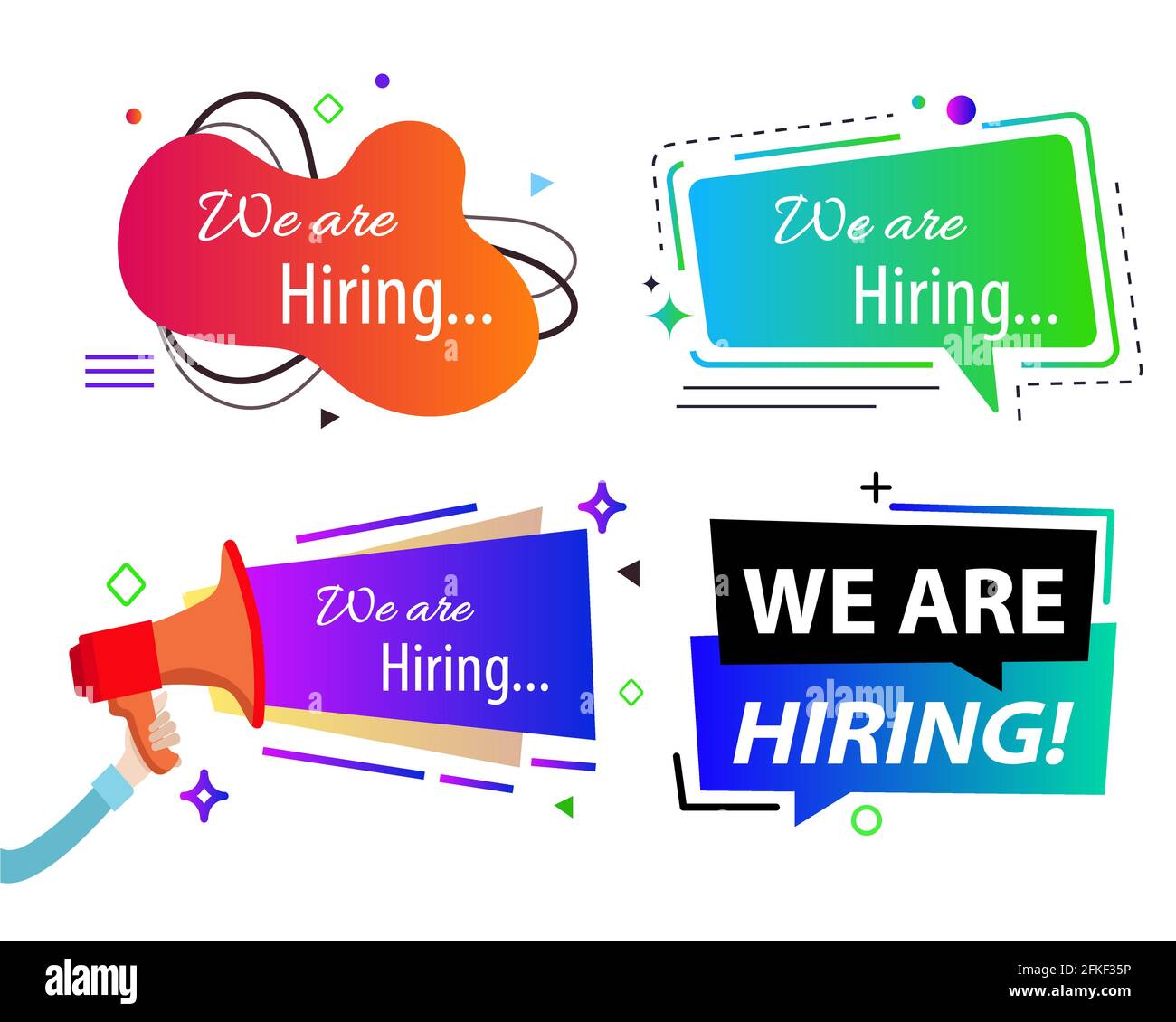 We are Hiring - flyer, poster advertisement for job seekers. Job post ...