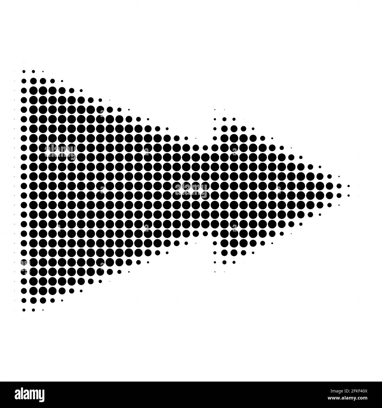 Halftone arrow icon and symbol – Stock vector illustration, Clip-art ...