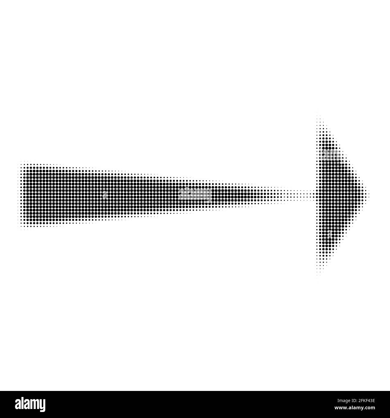 Halftone arrow icon and symbol – Stock vector illustration, Clip-art ...