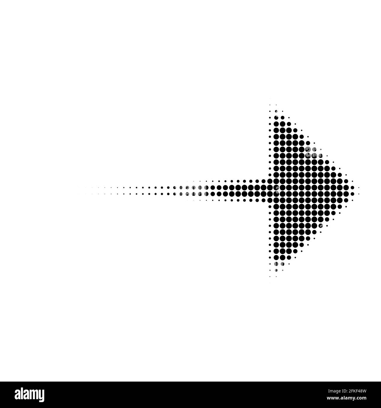 Halftone arrow icon and symbol – Stock vector illustration, Clip-art ...
