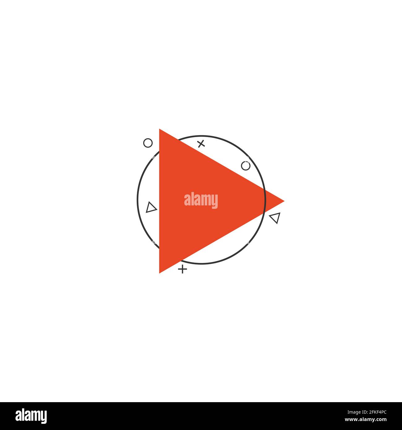 Creative red play button icon Stock Vector Image & Art - Alamy