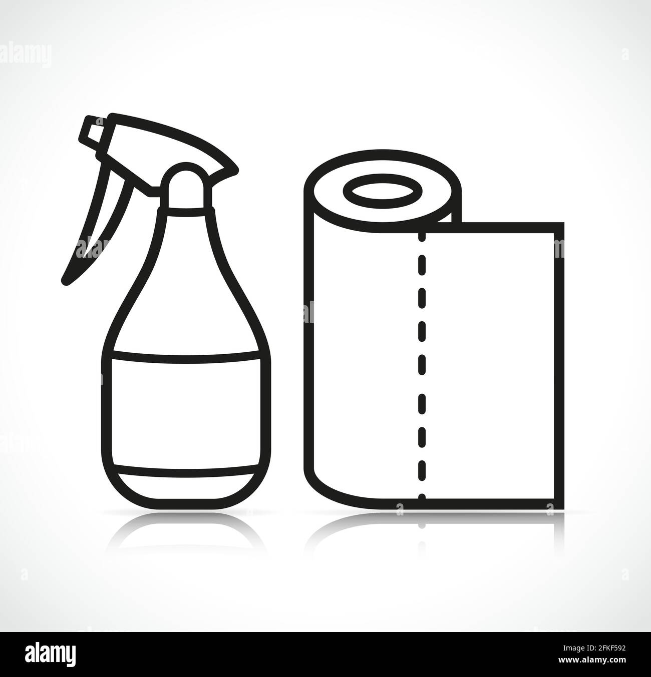 Vector illustration of isolated clean sprayer icon Stock Vector Image ...