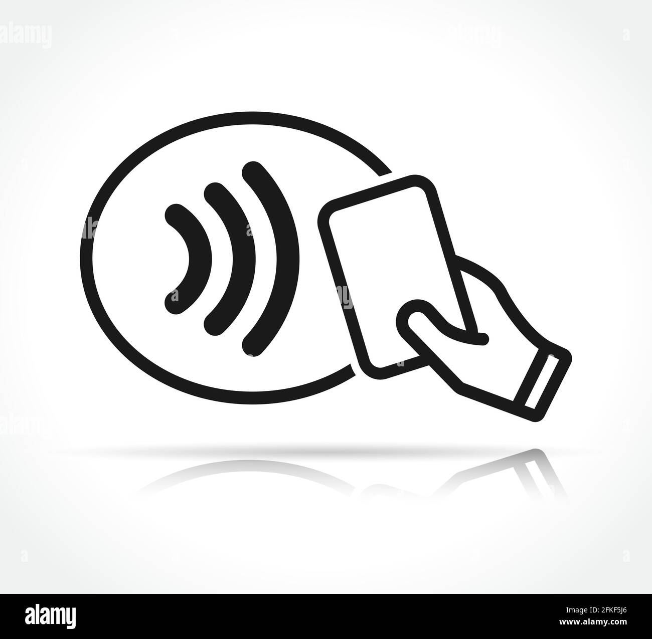 Contactless payment line icon hi-res stock photography and images - Alamy