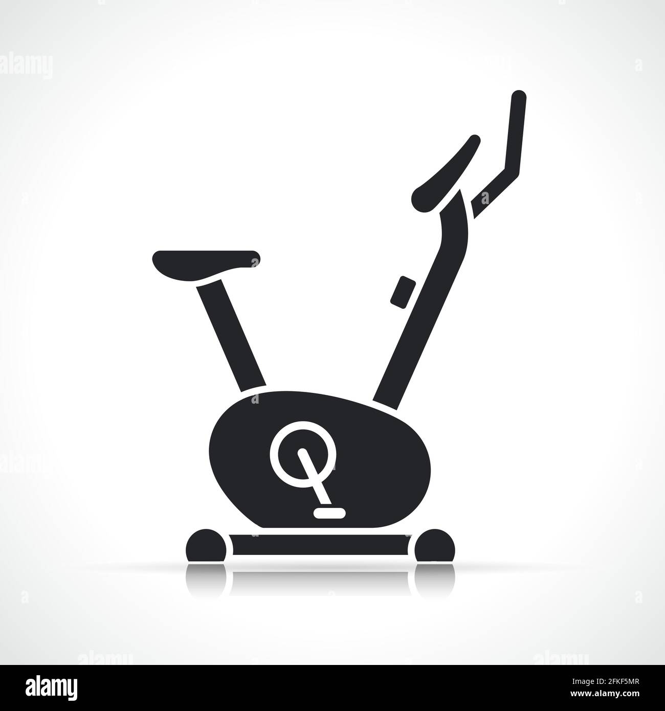 Vector illustration of exercise bike machine icon Stock Vector Image ...