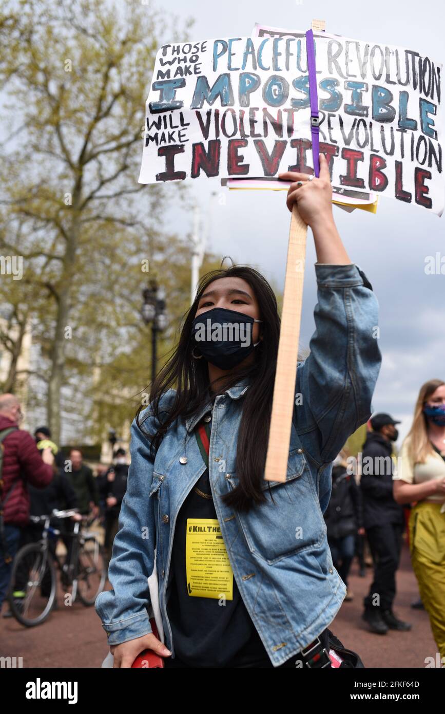 London, UK. 1 May 2021. Extinction Rebellion, Black Lives Matter ...