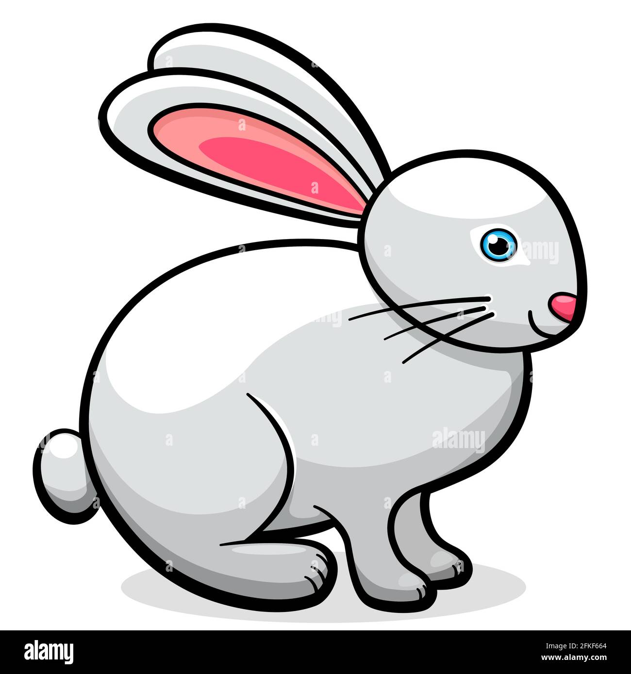 Vector illustration of cute rabbit cartoon design Stock Vector Image ...