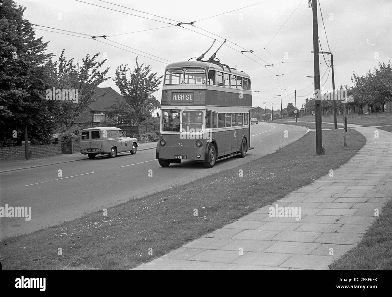 Maidstone Trolleybus -1 Stock Photo - Alamy
