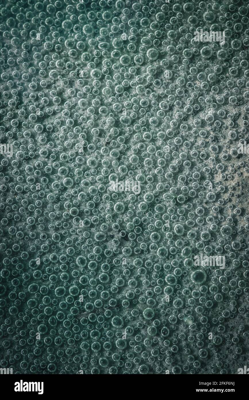 Blue abstract background with tiny bubbles Stock Photo - Alamy