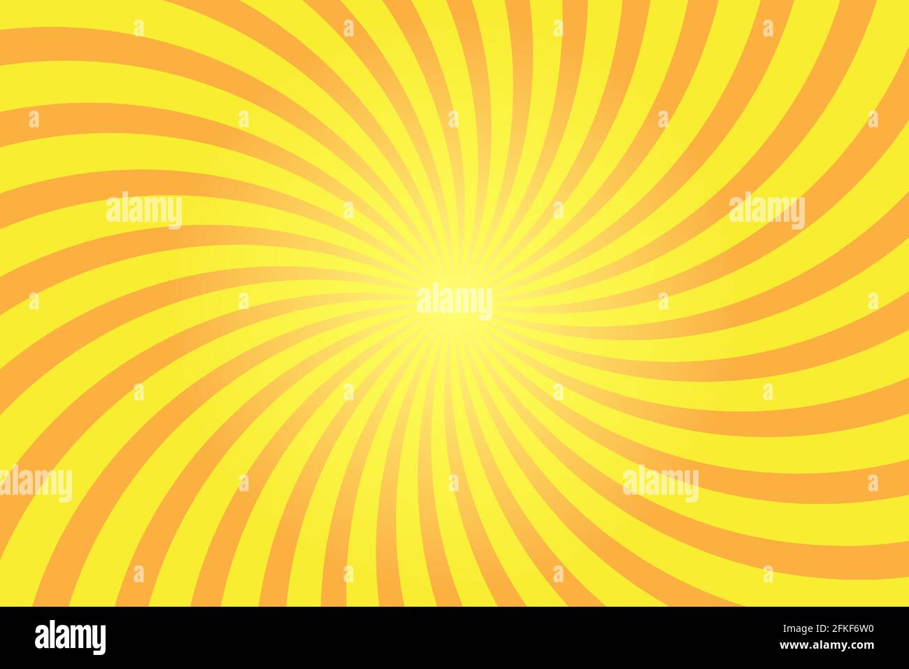 Abstract yellow background with sun ray. Summer vector illustration for ...