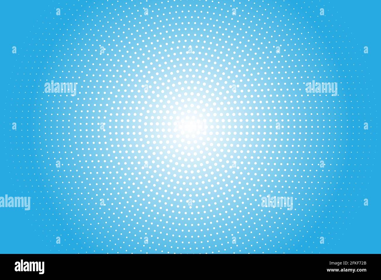 Blue round and circle background with dot spot pattern. Vector ...