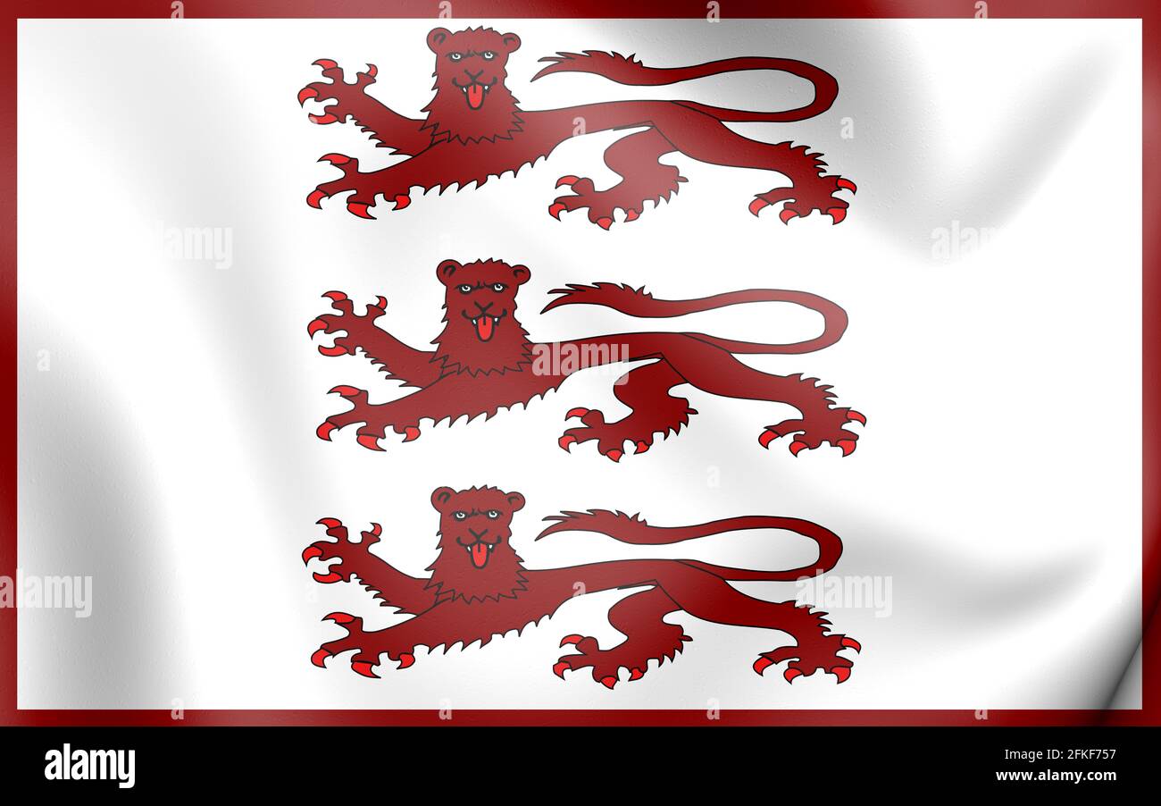 3D Alternative Flag of Gwynedd, Wales. 3D Illustration Stock Photo - Alamy