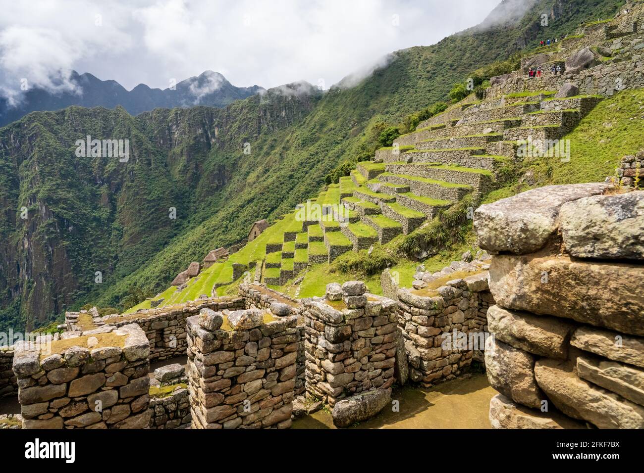 Machu Picchu in the Peruvian Andes is one of the New Seven Wonders of ...