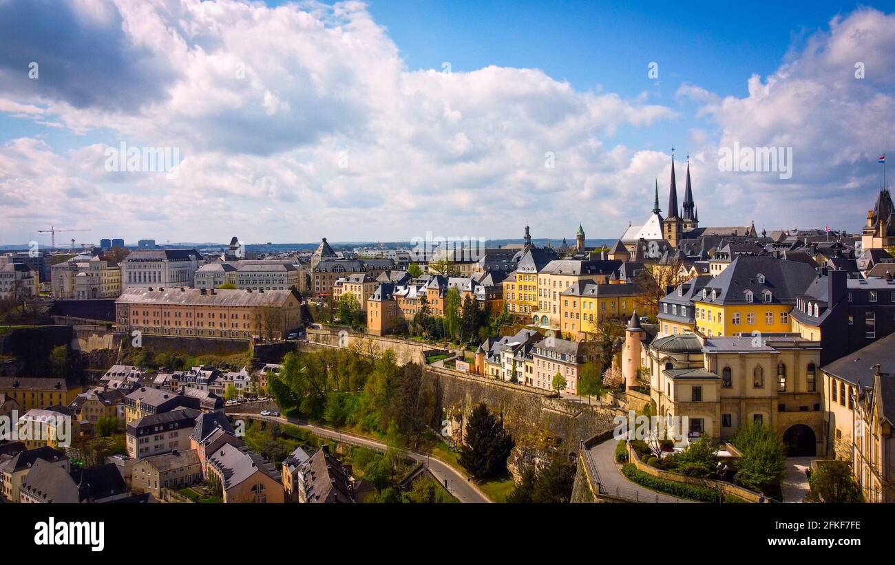 Luxembourg city skyline from hi-res stock photography and images - Alamy