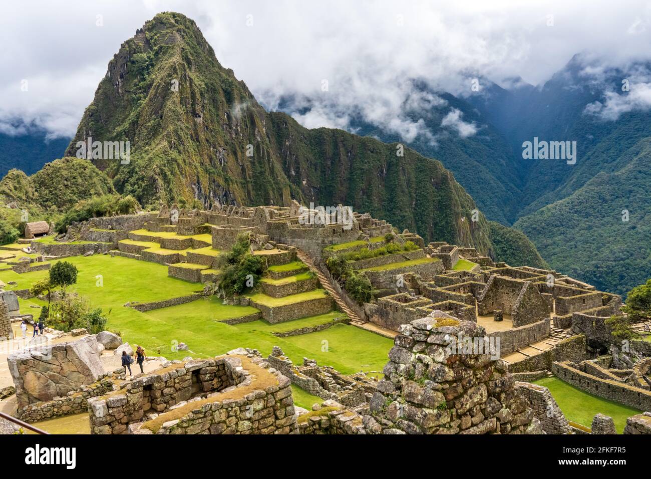 Machu Picchu in the Peruvian Andes is one of the New Seven Wonders of ...