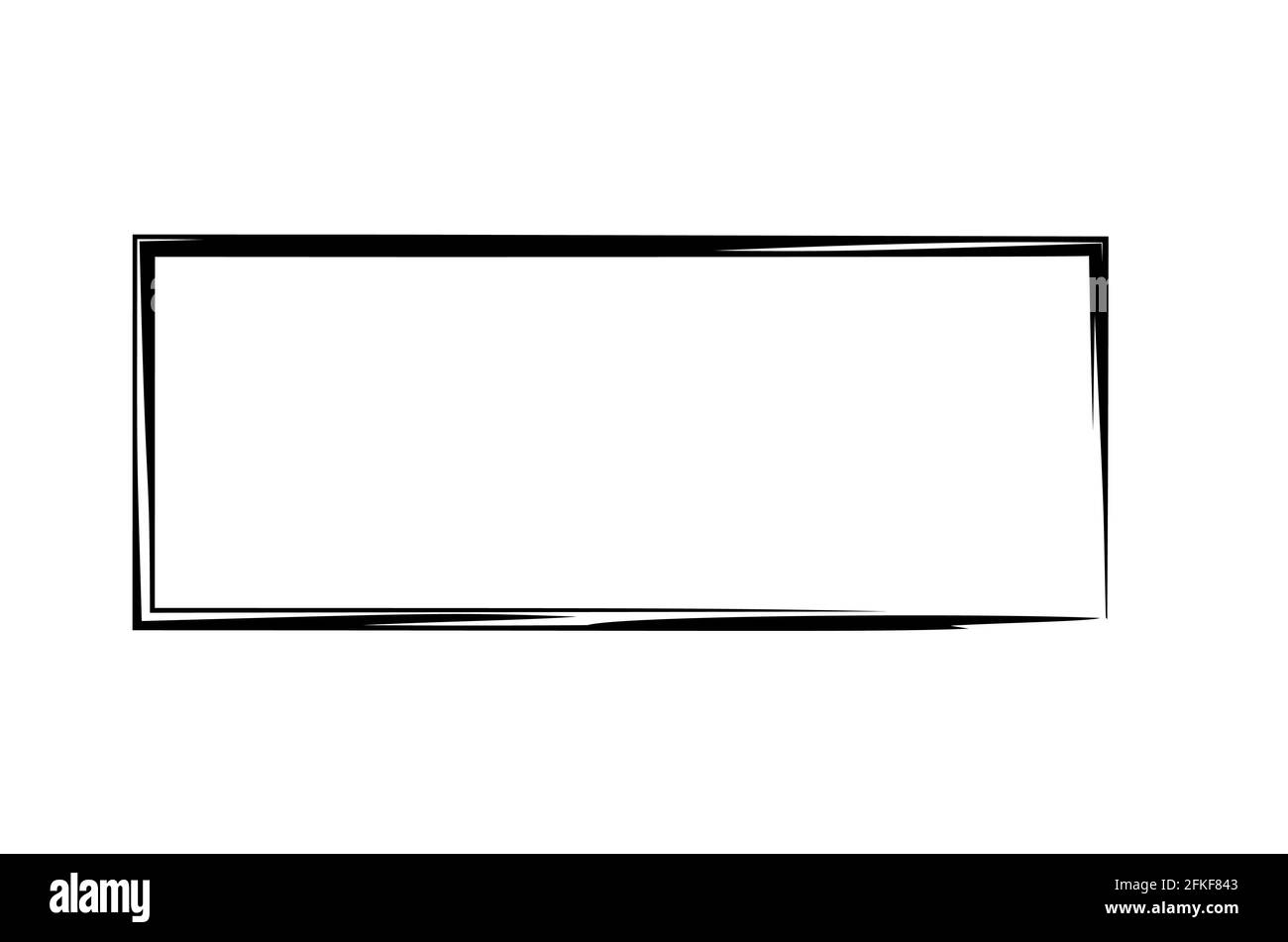 White Rectangle With Black Border