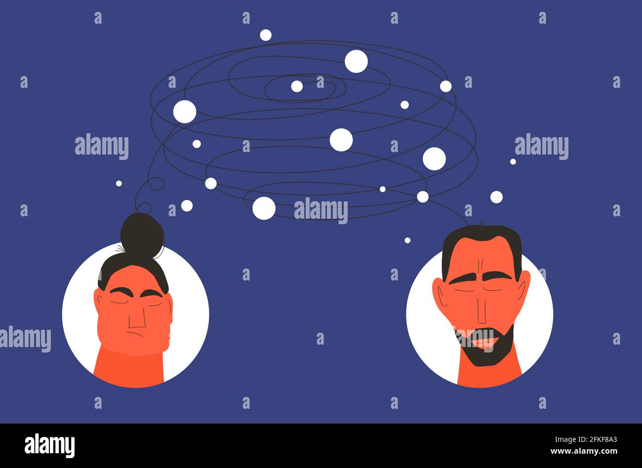 Couple arguing icon vector vectors hi-res stock photography and images ...