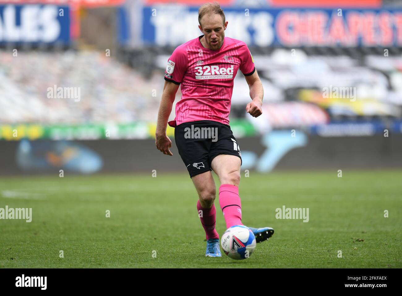 Matthew Clarke #16 of Derby County in action during the game Stock ...