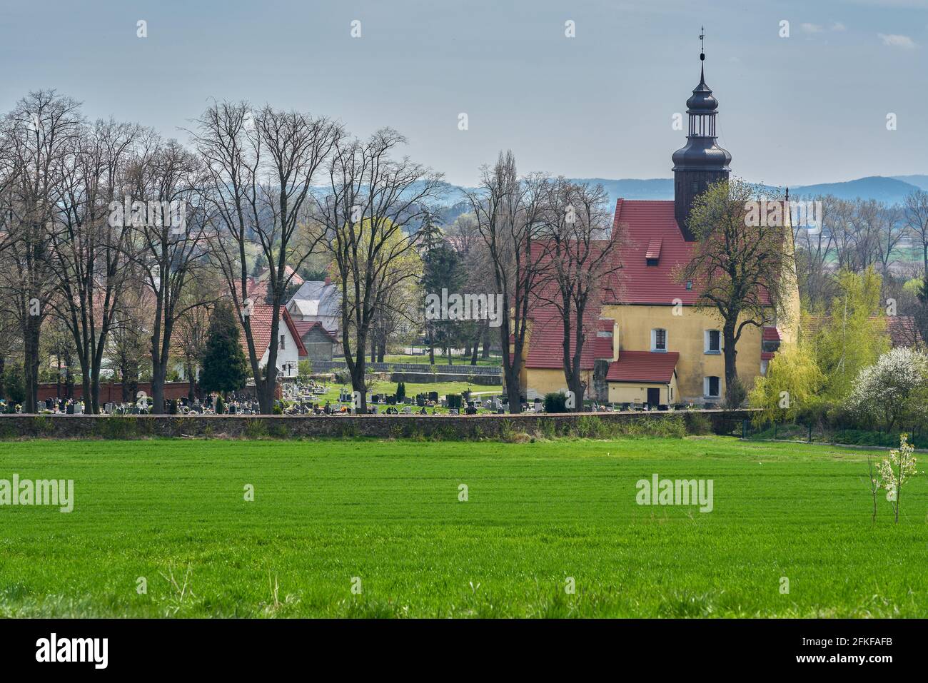 Spring rural landscape Lower Silesia Poland Stock Photo - Alamy