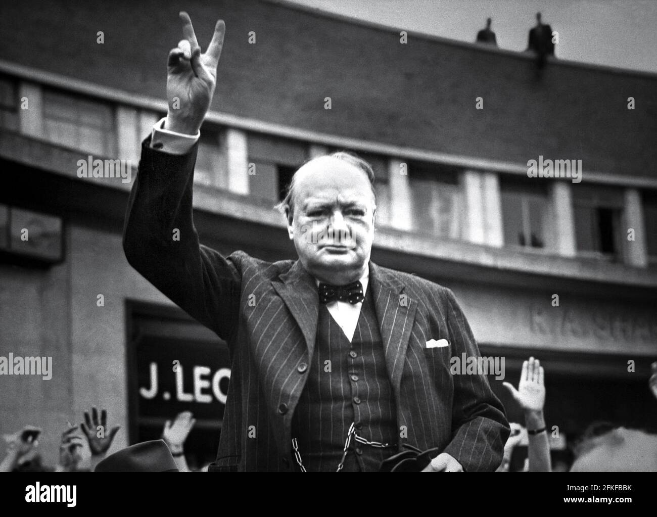 Winston Churchill - Prime Minister of the United Kingdom Stock Photo ...