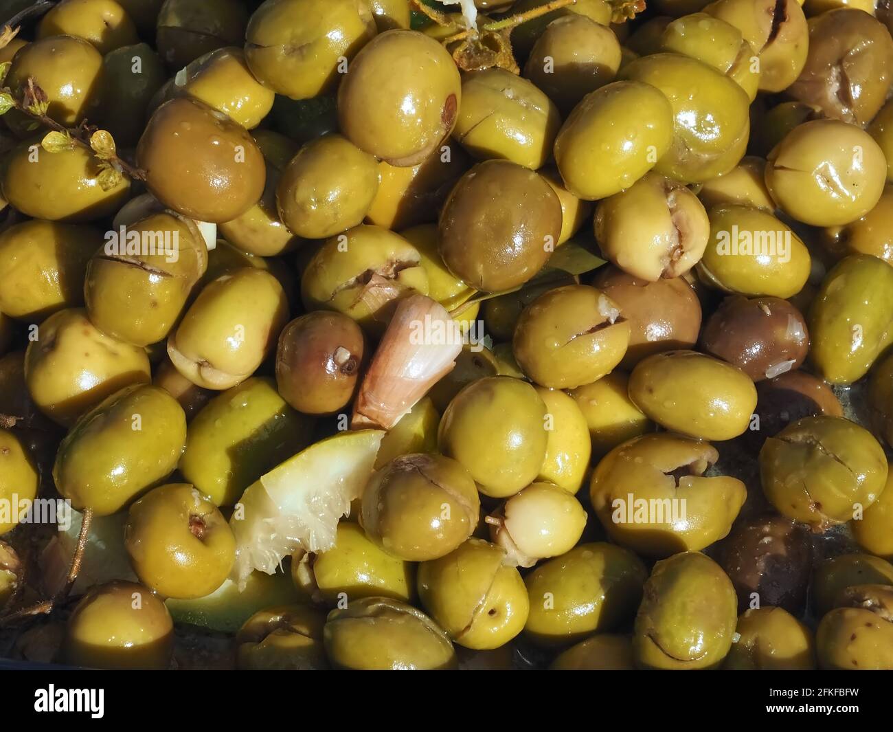 Big green olives hi-res stock photography and images - Alamy