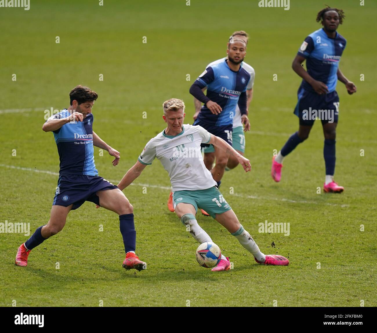 Afc bournemouths sam surridge battle hi-res stock photography and ...