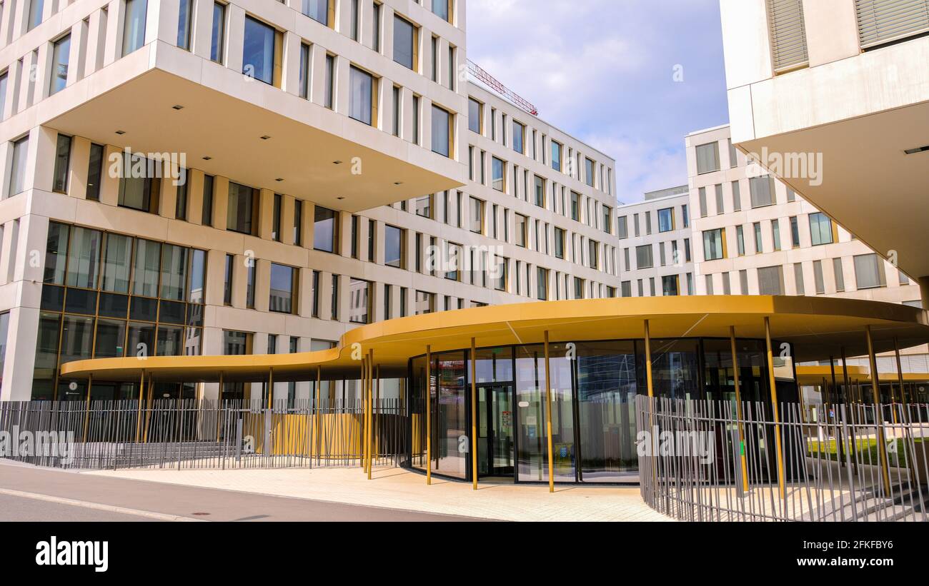 European Investment bank in the financial district of Luxemburg ...