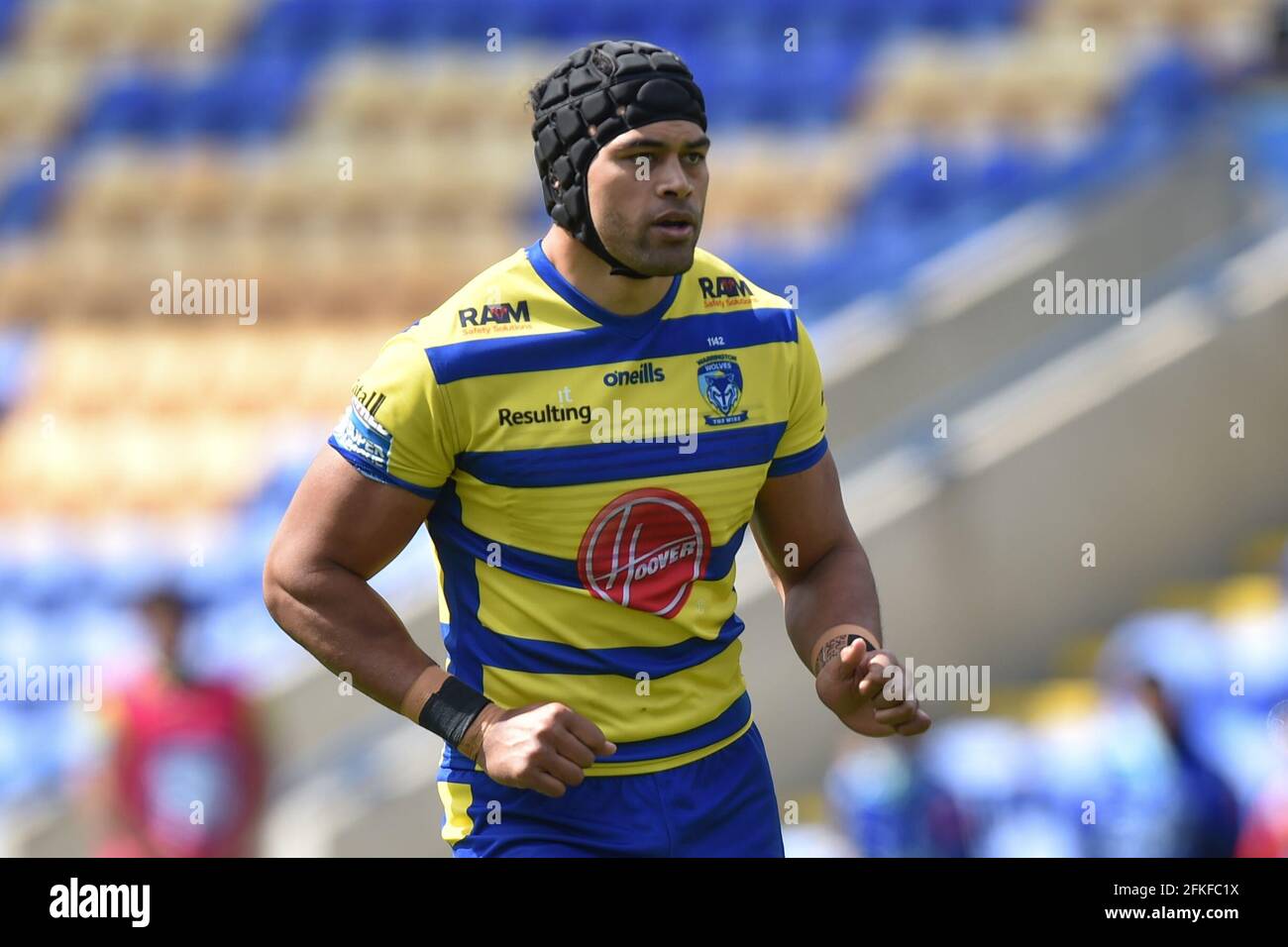 Eribe Doro (25) of Warrington Wolves during the game in Warrington ...