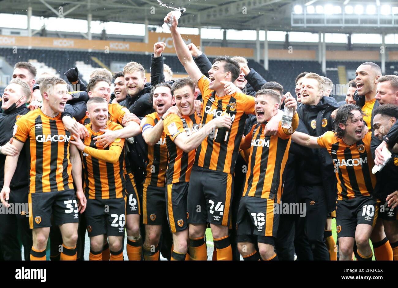 Hull City's Greg Docherty, Dan Crowley, Callum Elder, Jacob Greaves and ...