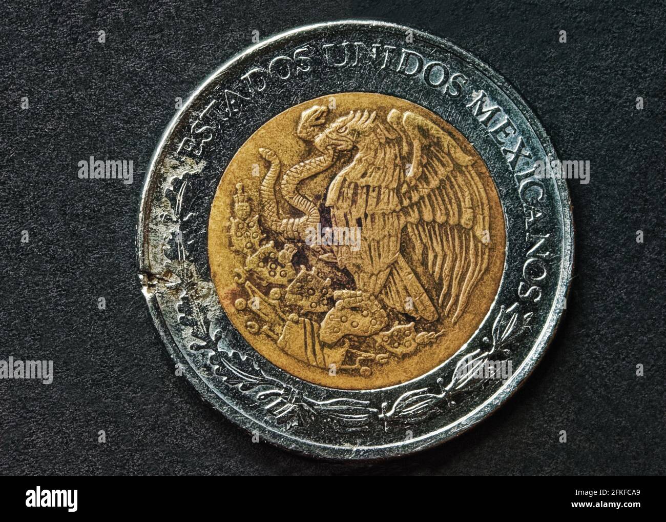 Old mexican coin hi-res stock photography and images - Alamy