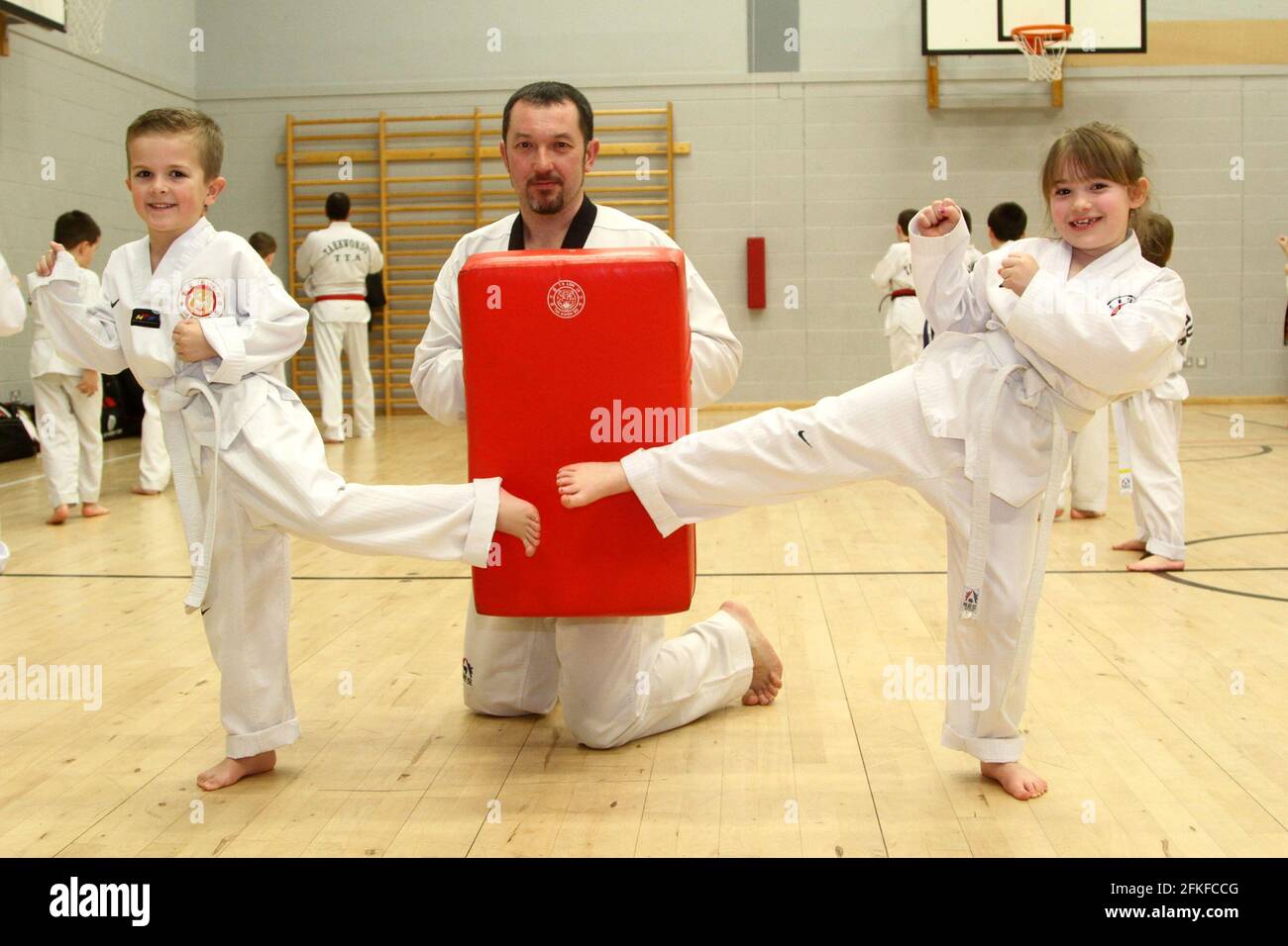 Taekwondo T.T.A at Belmont Academy.Coach / tutor Alan Brown organises ...