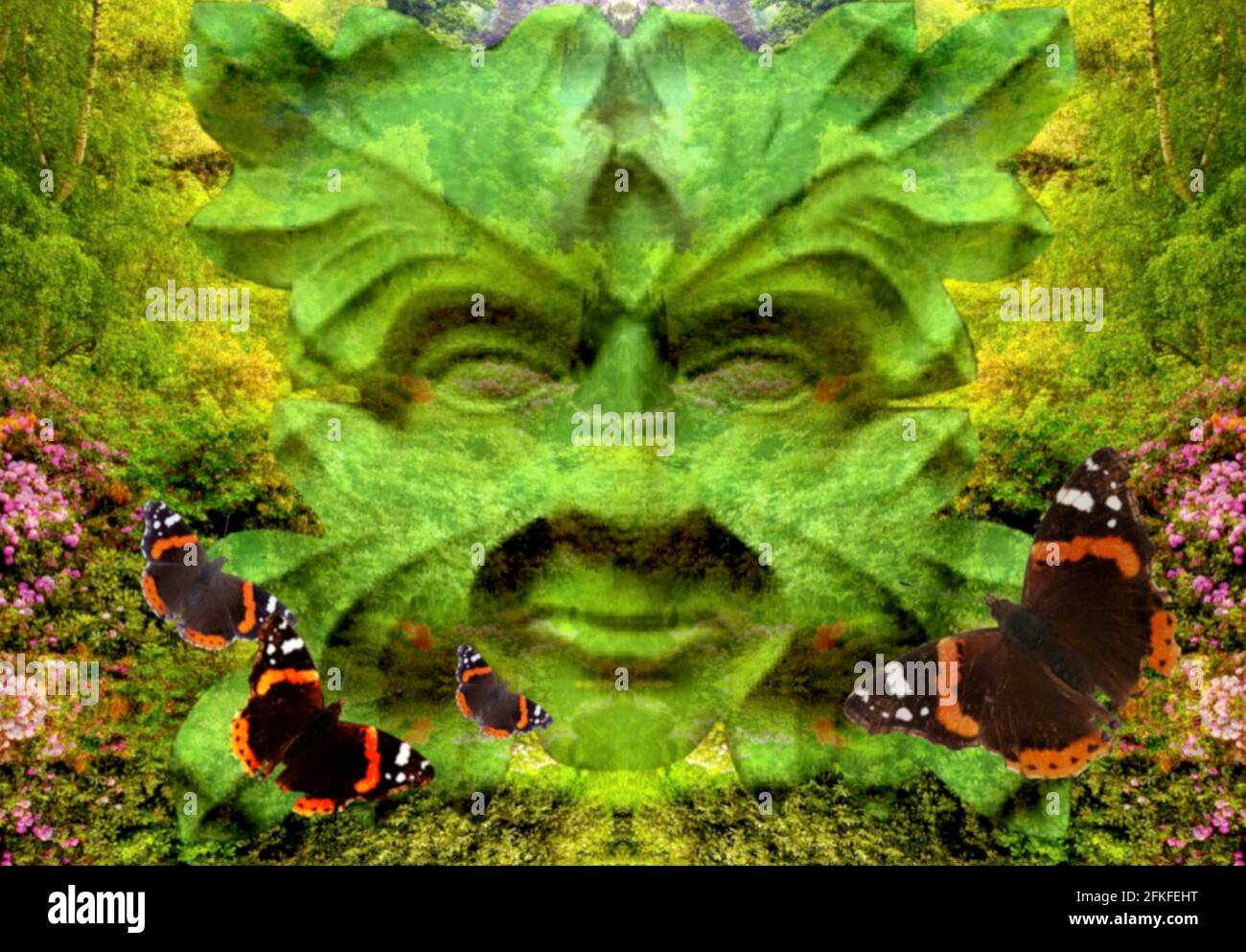 The Green Man Stock Photo - Alamy