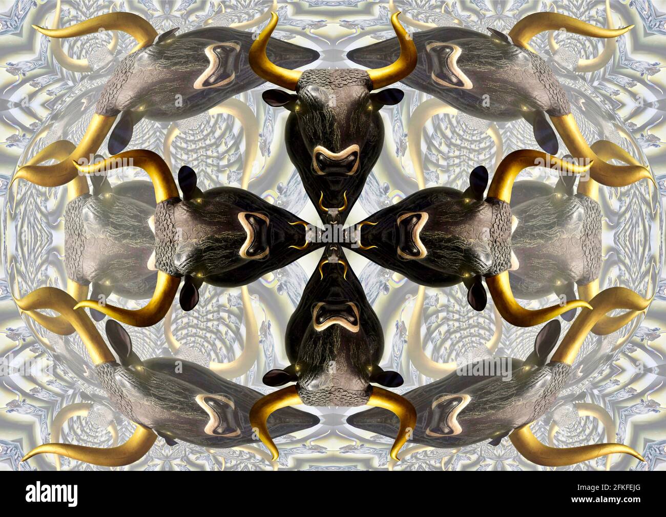 Taurus Mandala - Contemporary Mandala Design with Ancient Symbol Stock ...