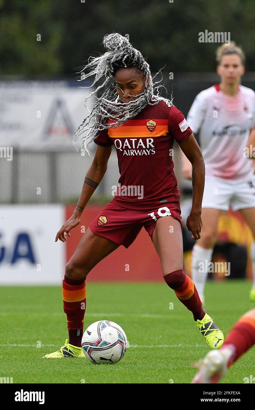 Rome, Italy. 01st May, 2021. Lindsey Thomas of AS Roma seen in action ...