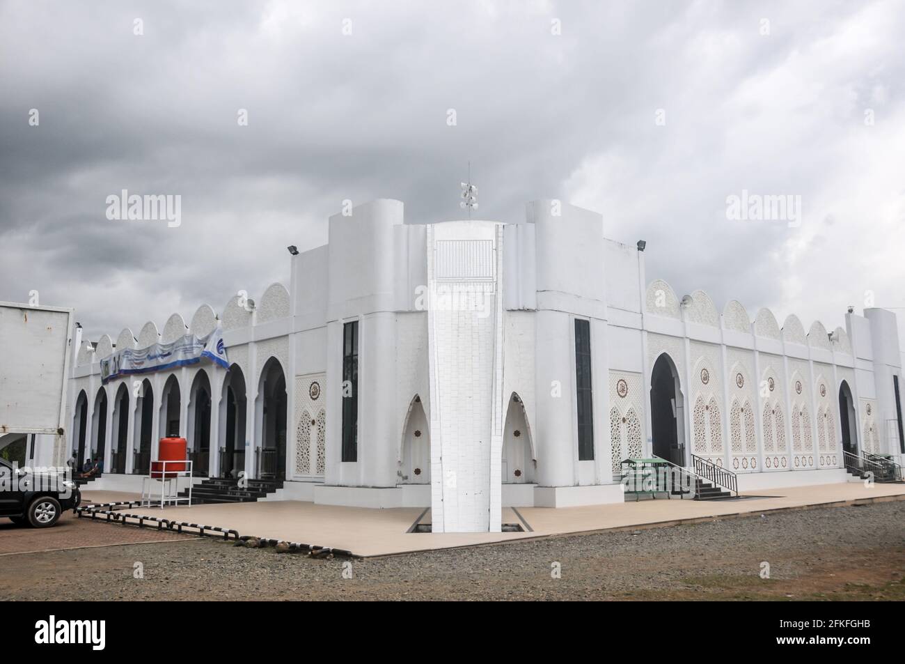 Al Munawwarah mosque, Jantho city icon Stock Photo - Alamy