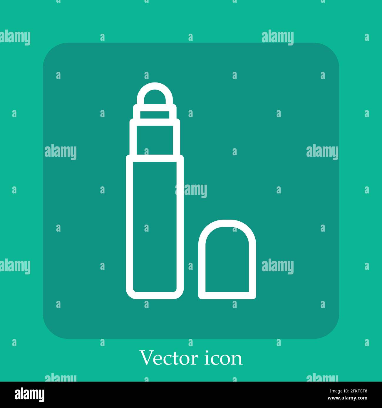 concealer vector icon linear icon.Line with Editable stroke Stock ...