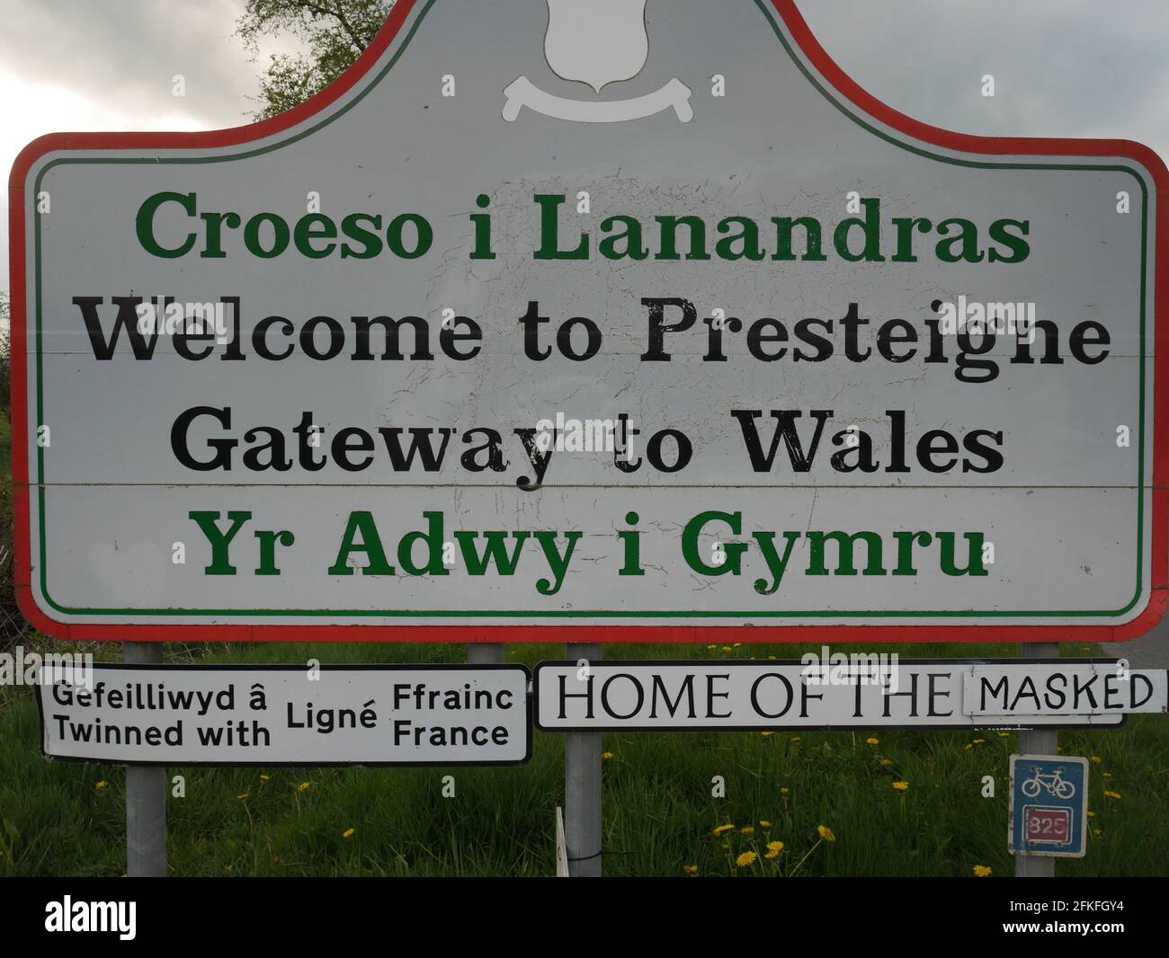 Presteigne Powys, UK. 1st May, 2021. It appears pranksters have ...