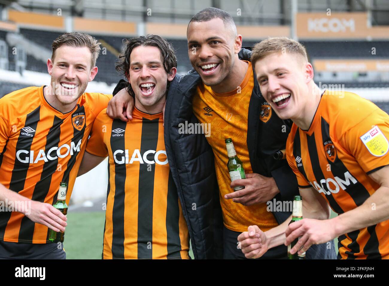Callum Elder #3 George Honeyman #10 Josh Magennis #27 and Greg Docherty ...