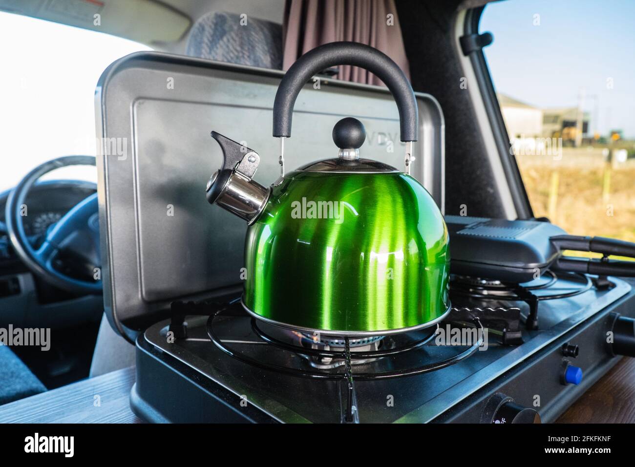 Making,a,pot,of,tea,Boiling,a,traditional,whistling,kettle,on,a,Cradoc ...