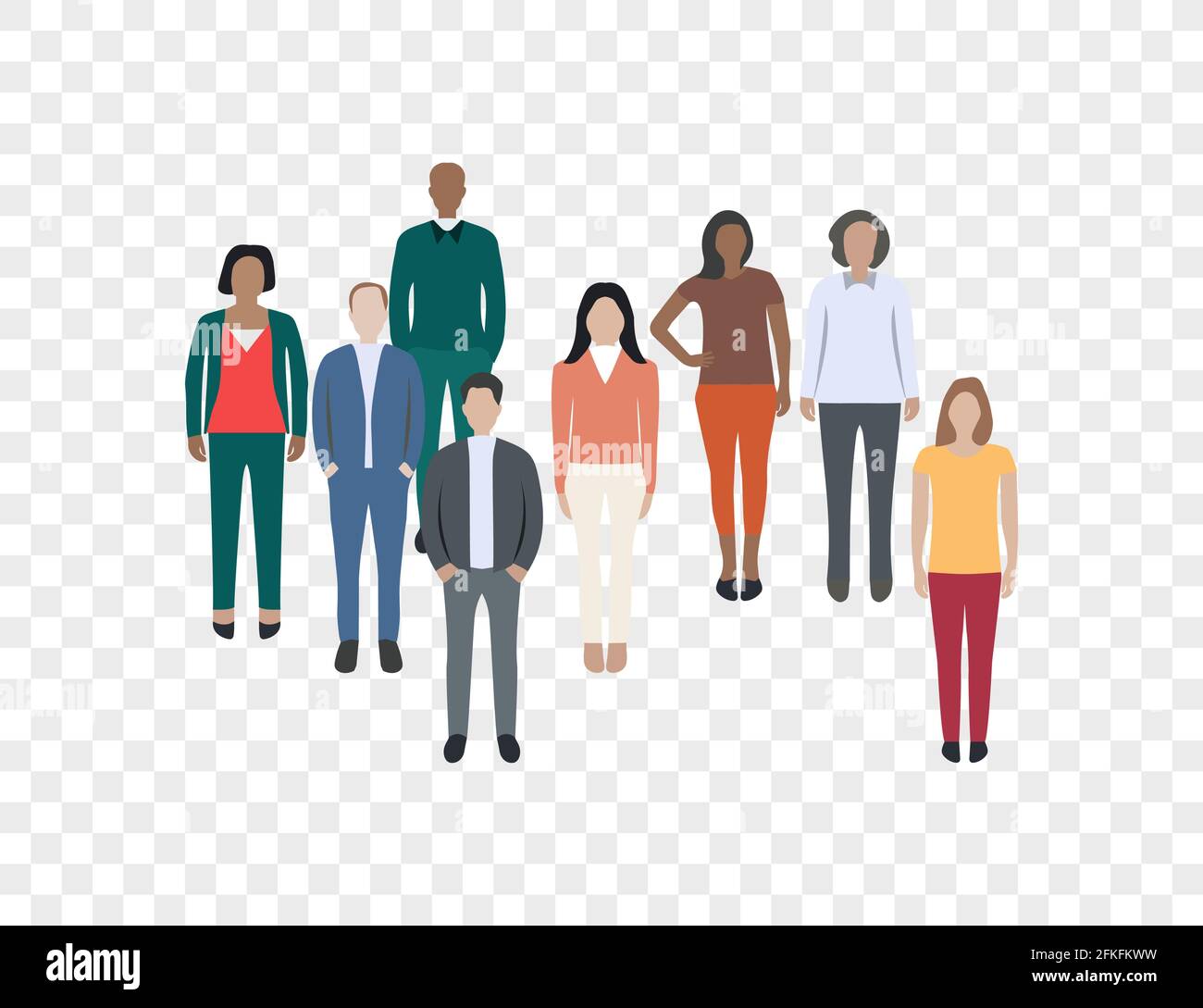 People, person flat style. Man, woman. Vector illustration Stock Vector ...