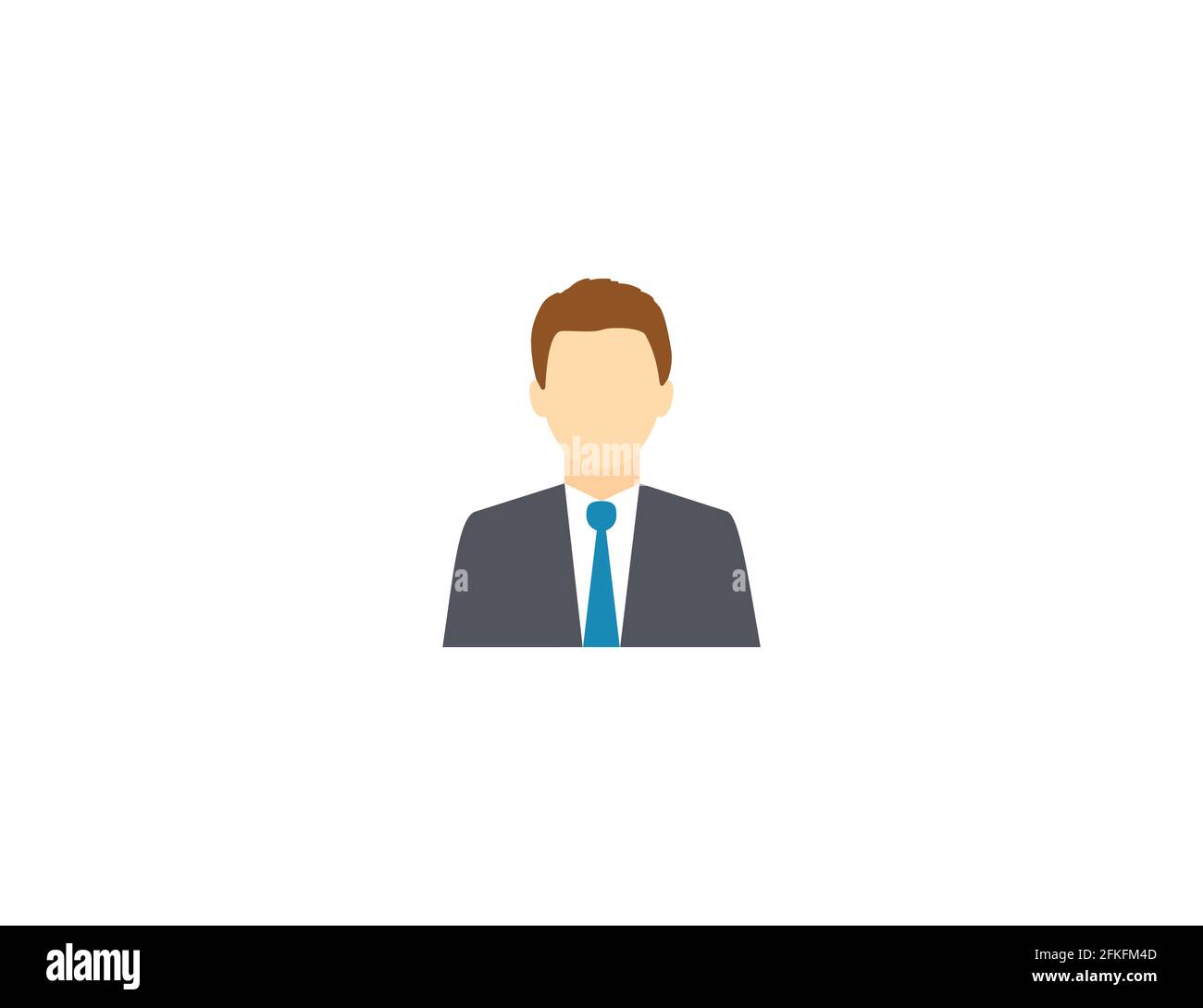 Company head, businessman. Vector illustration. Flat design Stock ...