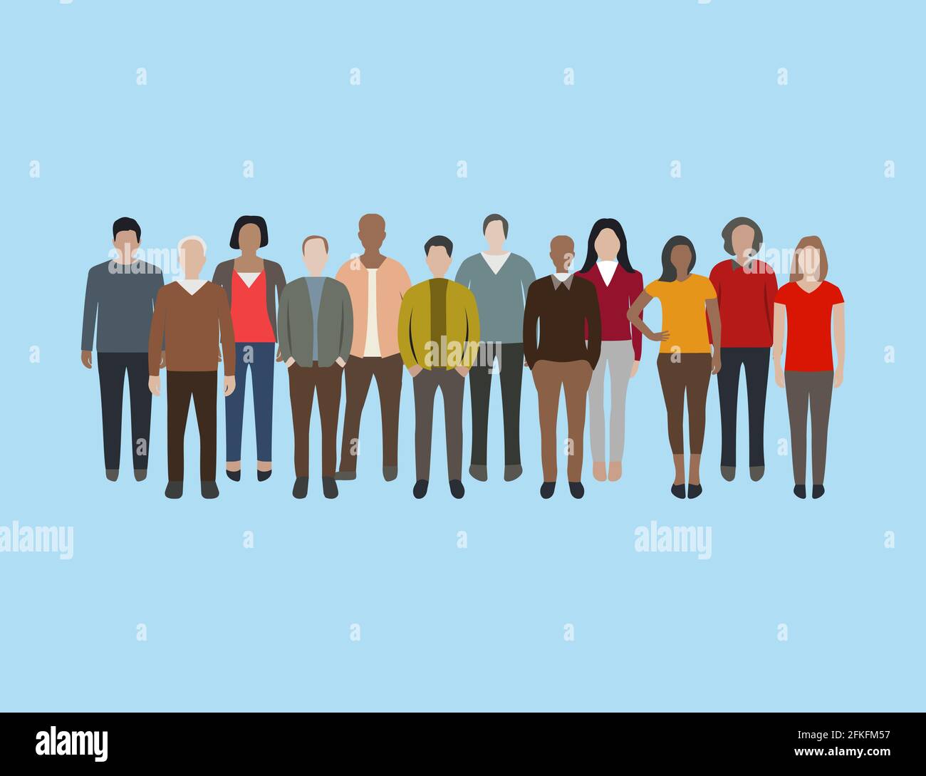 People, person flat style. Man, woman. Vector illustration Stock Vector ...