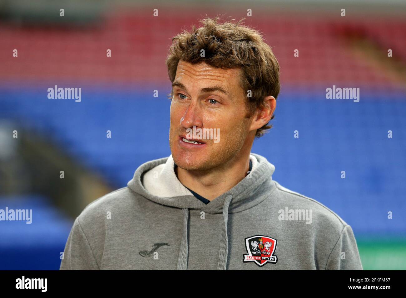 Exeter City manager Matt Taylor following the Sky Bet League Two match ...