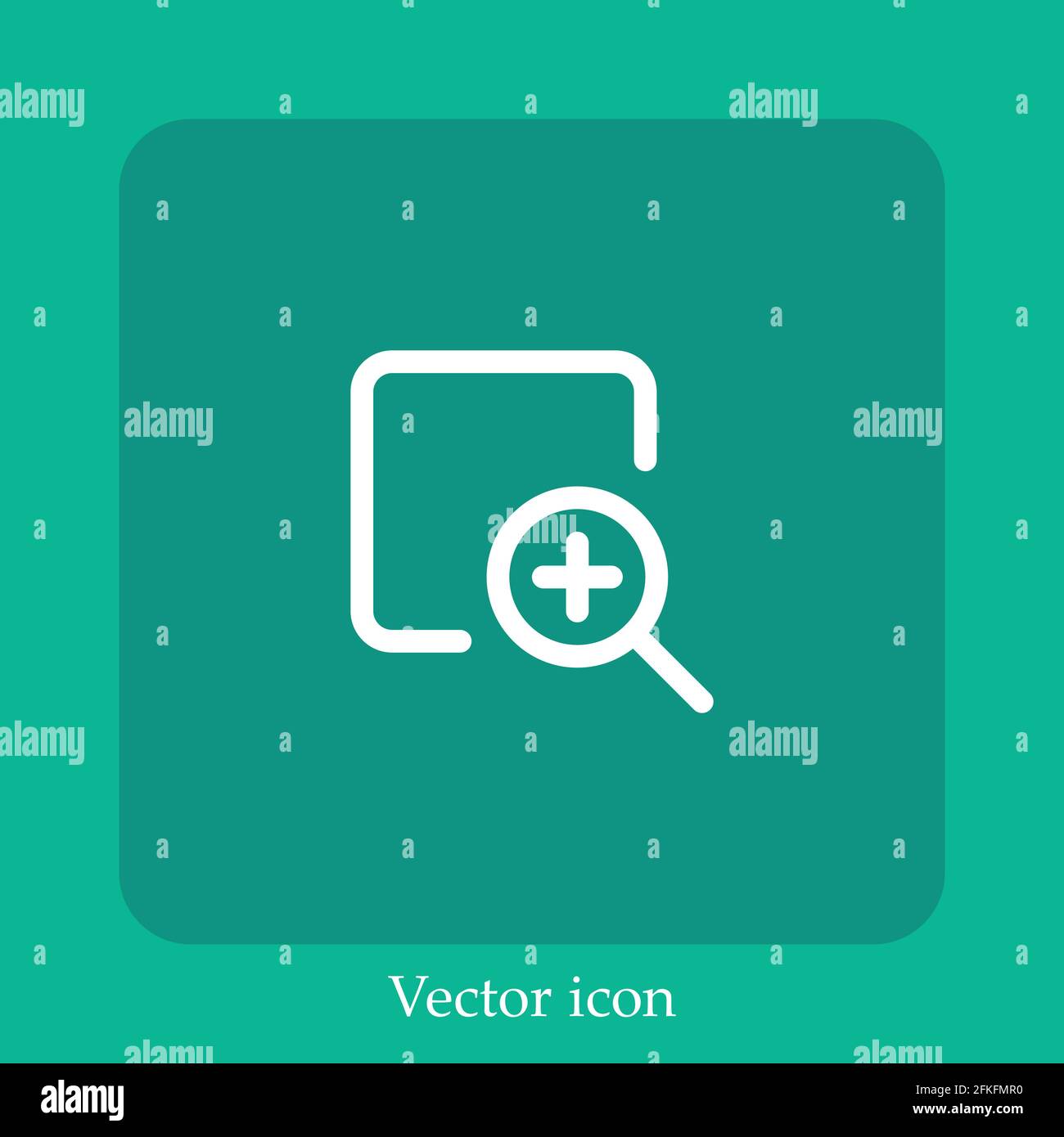 add vector icon linear icon.Line with Editable stroke Stock Vector ...
