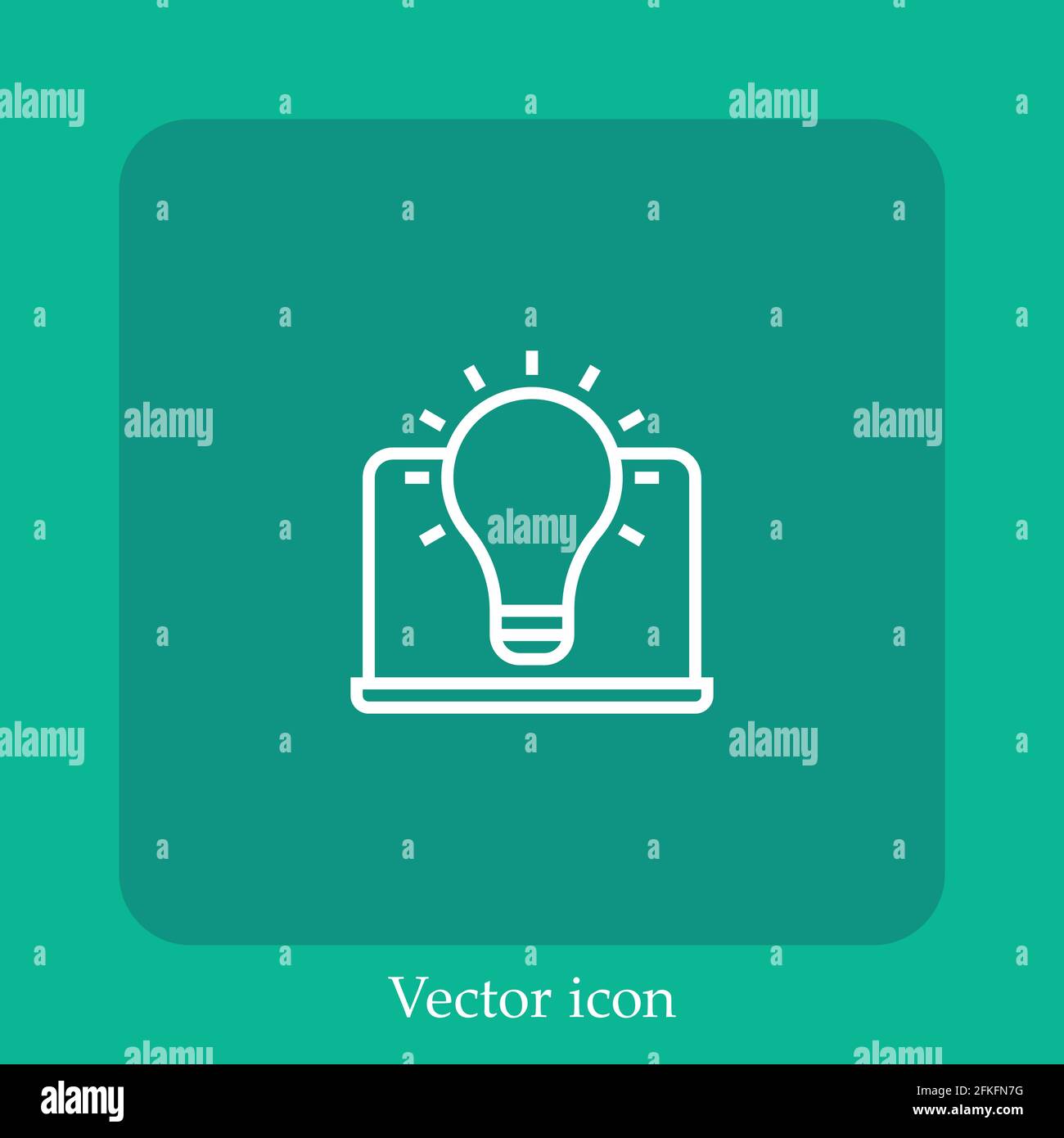 intelligent vector icon linear icon.Line with Editable stroke Stock ...