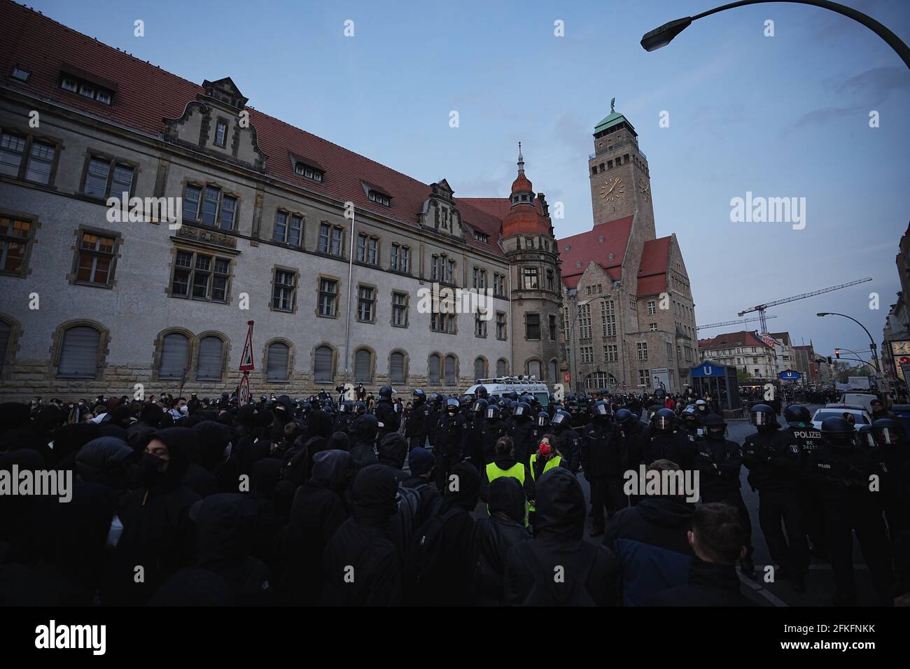 Berlin, Germany. 01st May, 2021. Participants in the demonstration of ...